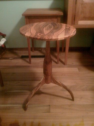 Shaker Candle Stand - spalted cherry - FineWoodworking