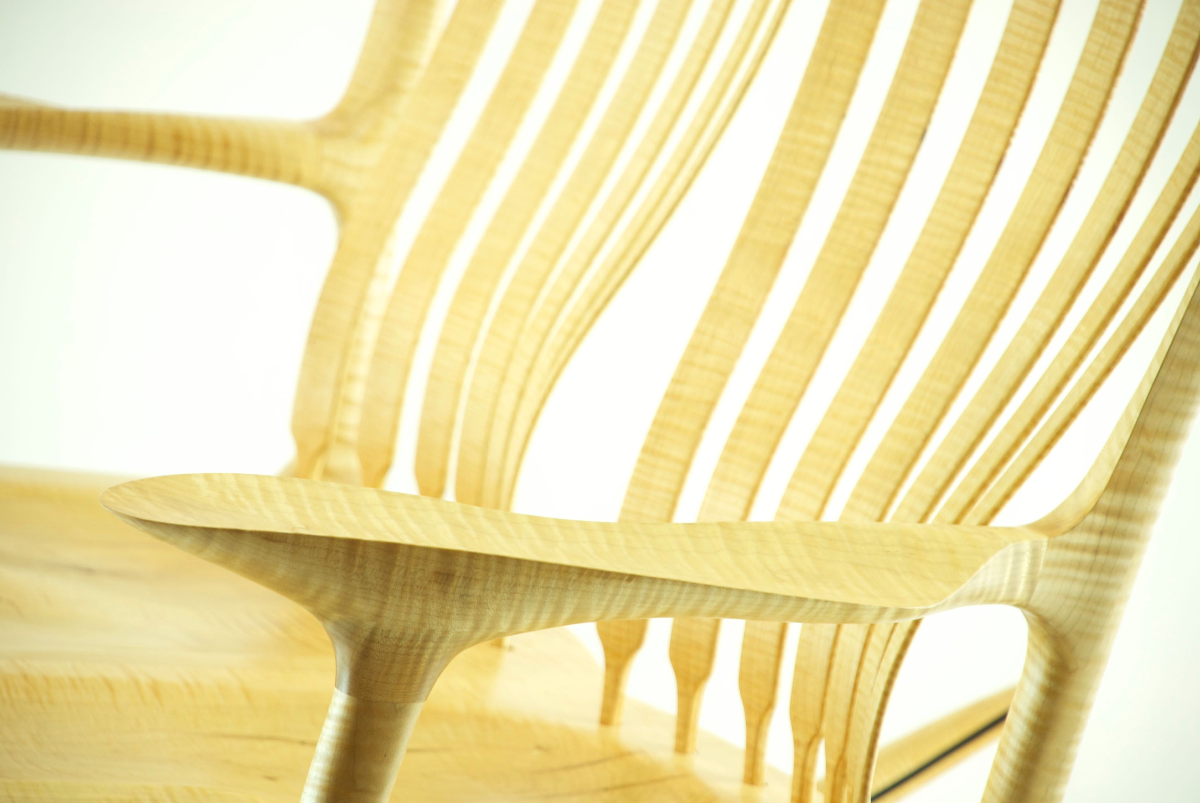 Curly Maple Double Rocking Chair - FineWoodworking