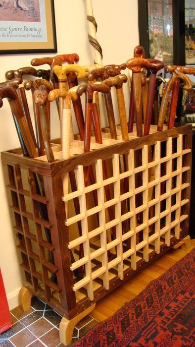 Cane stand from scraps. - FineWoodworking