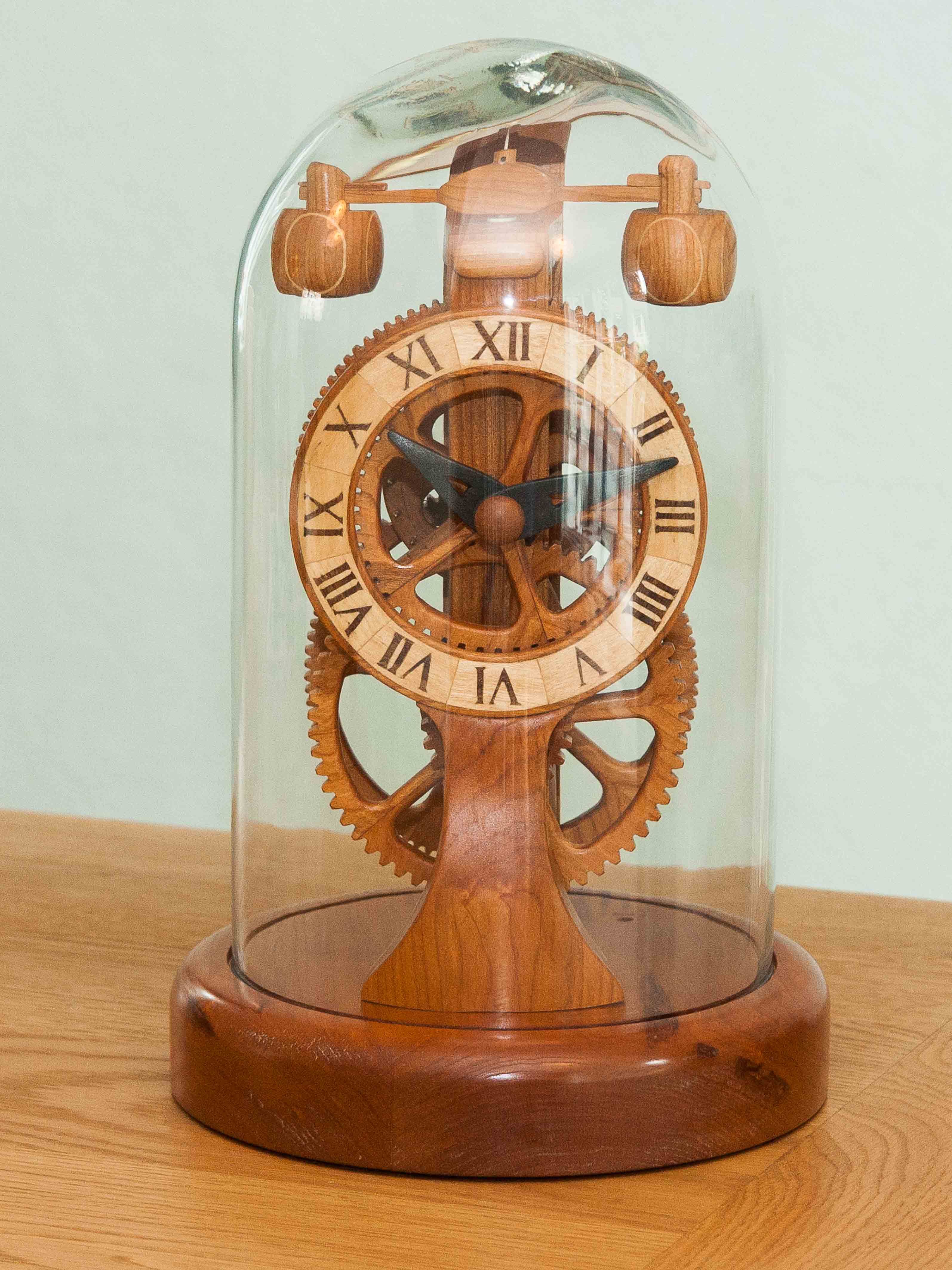 Glass Dome Wooden Clock - FineWoodworking