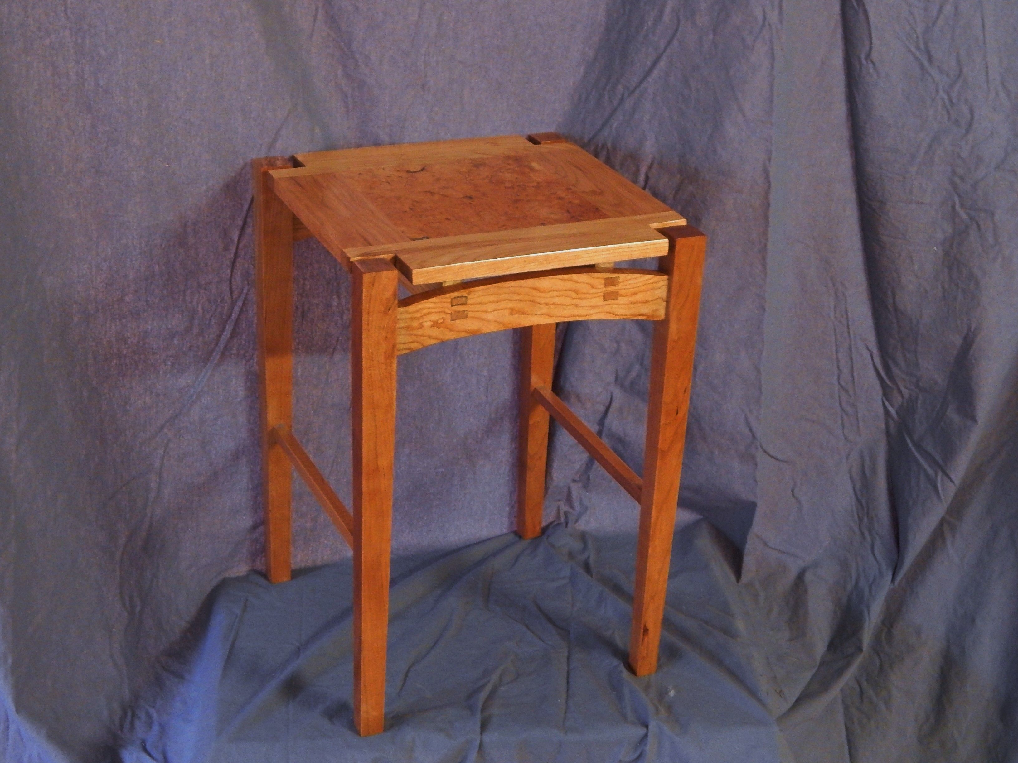 CHERRY & BURL ACCENT TABLE - FineWoodworking