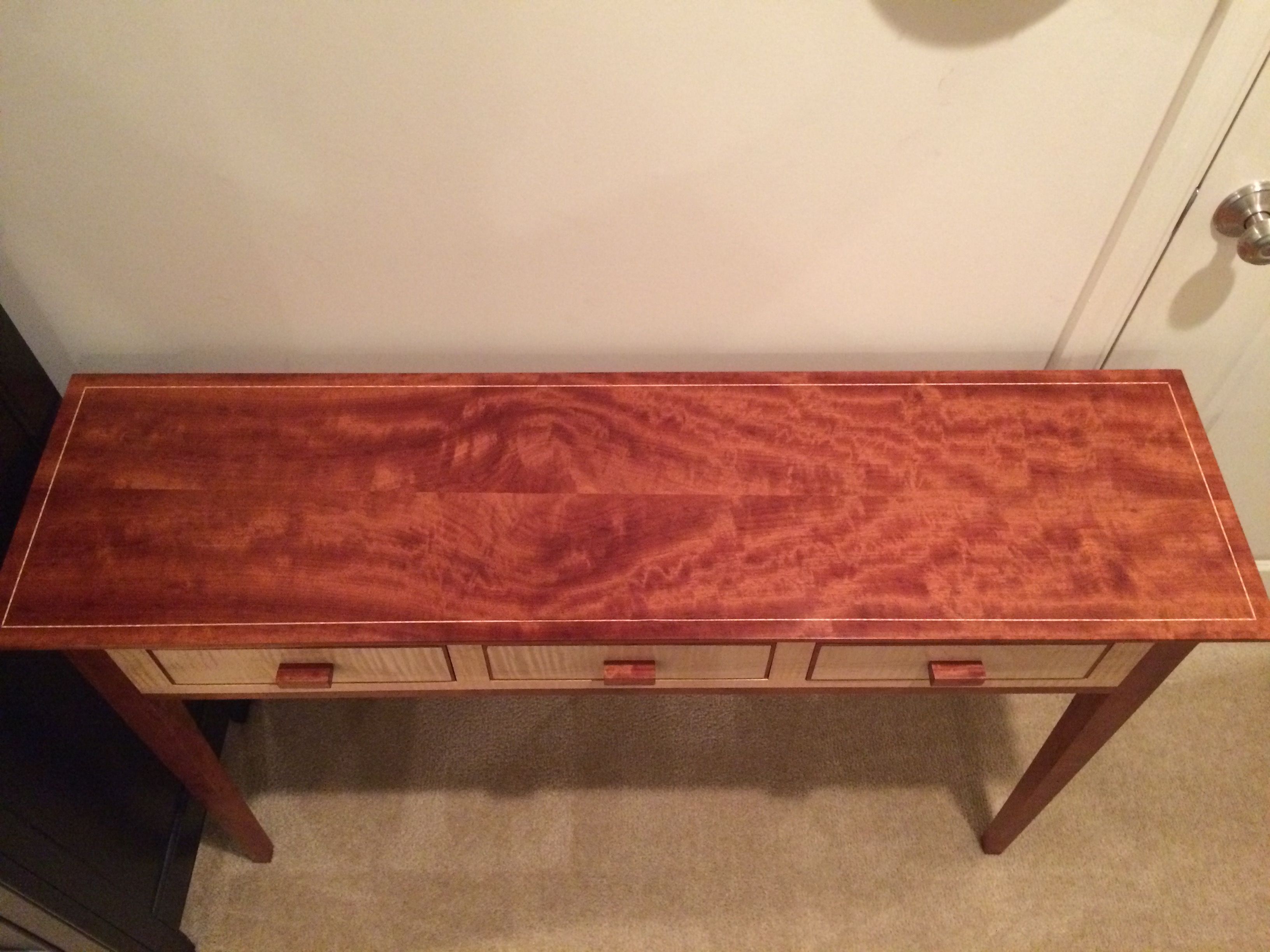 Figured Hall Table - FineWoodworking