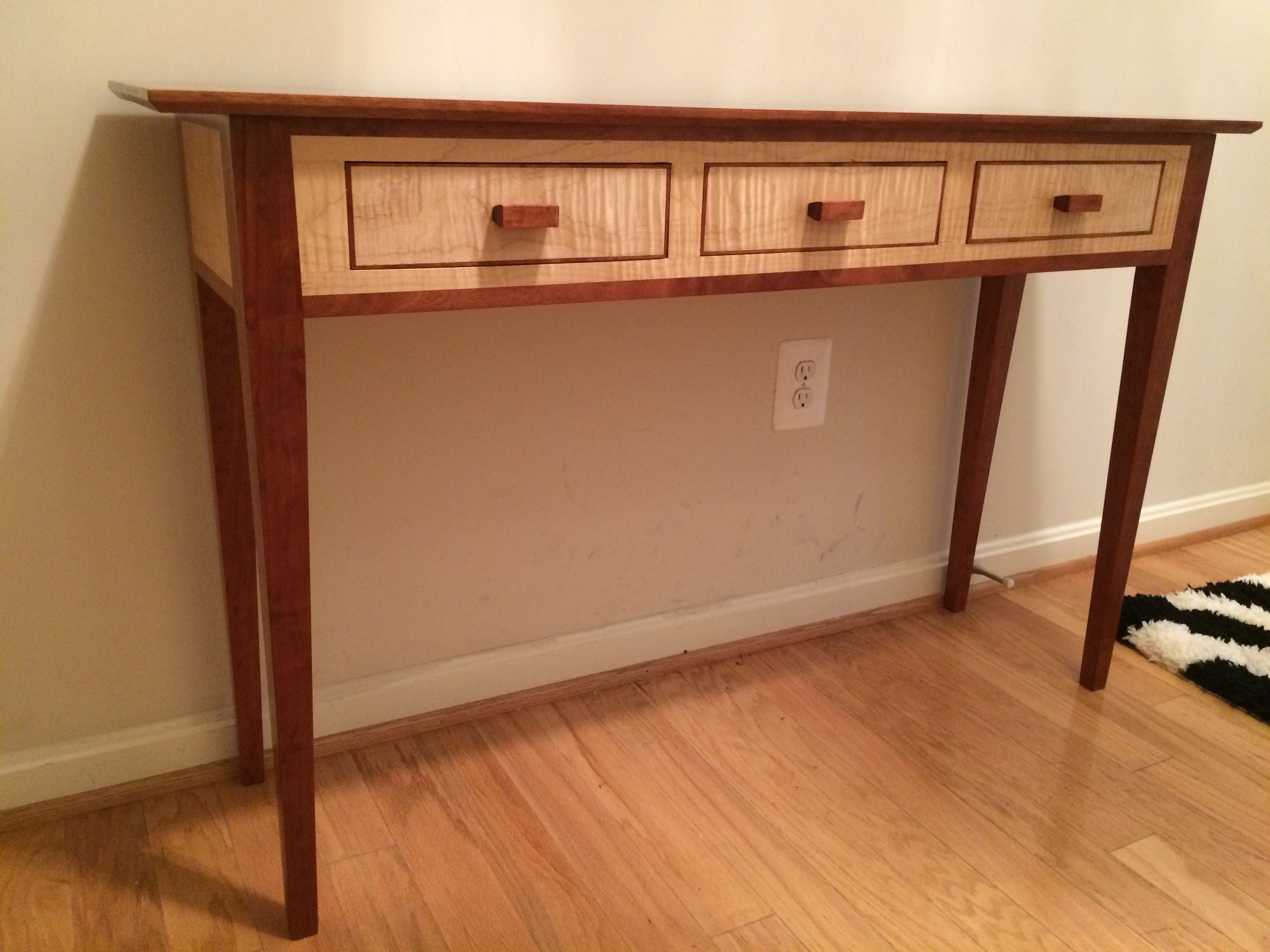 Figured Hall Table - FineWoodworking