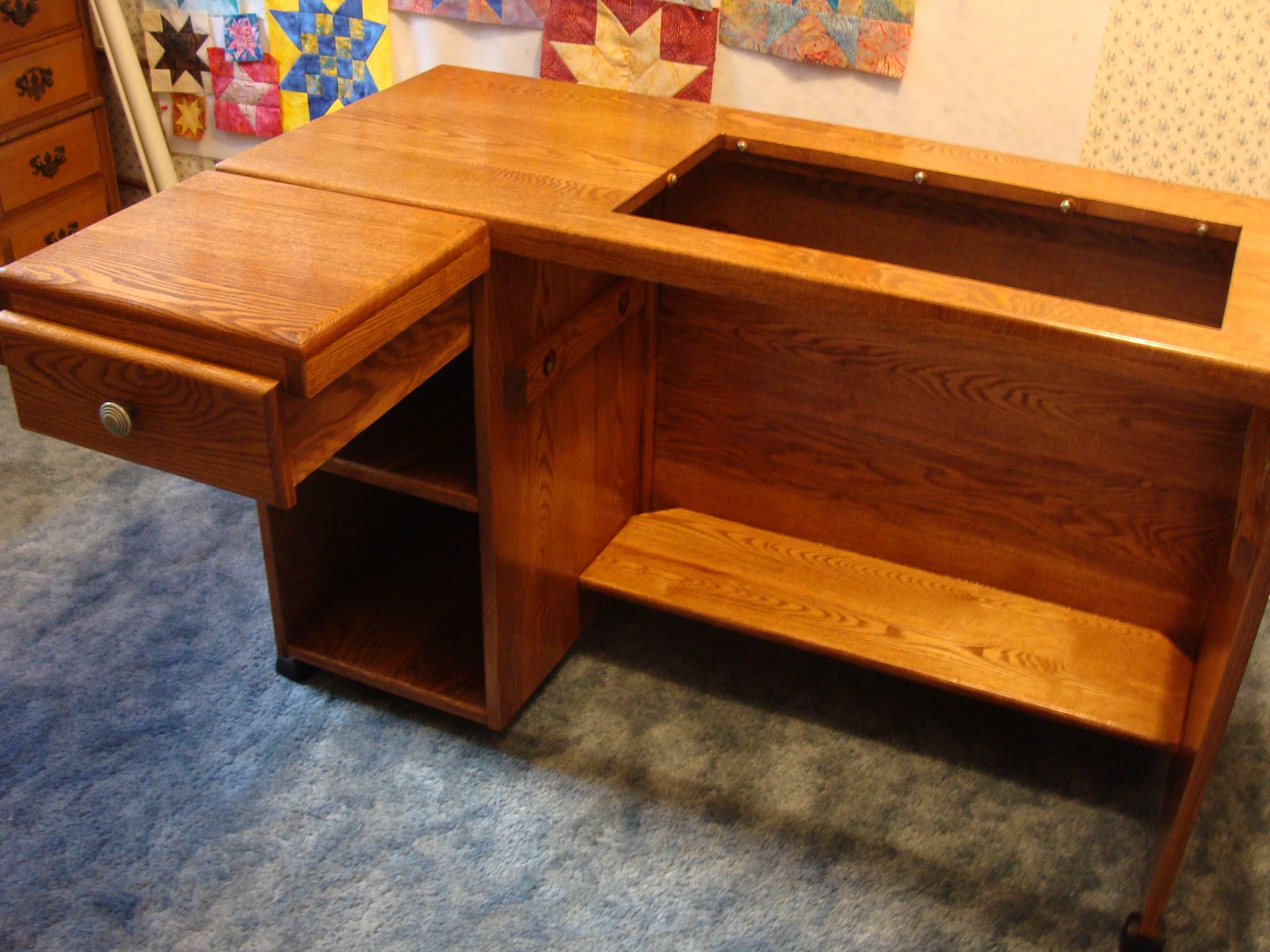 Quilting Cabinet; Solid Red Oak - FineWoodworking