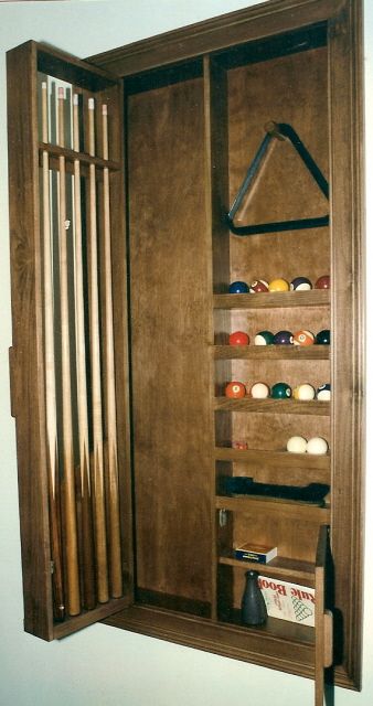 Pool Cue Cabinet - FineWoodworking