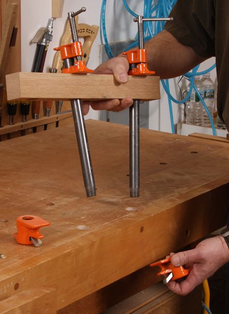Workbench clamp for perfect dovetails - FineWoodworking