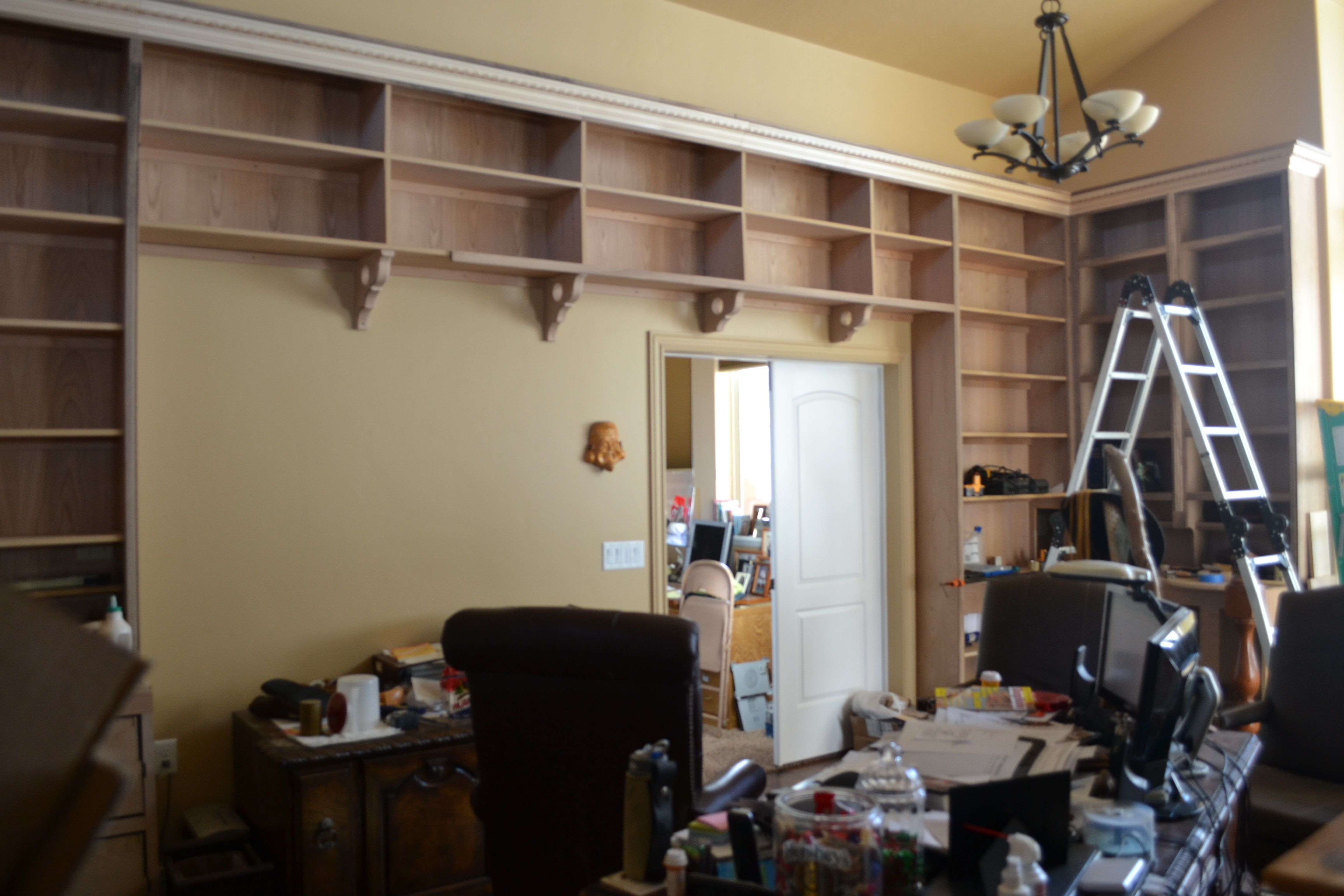 Office/library bookshelves - FineWoodworking