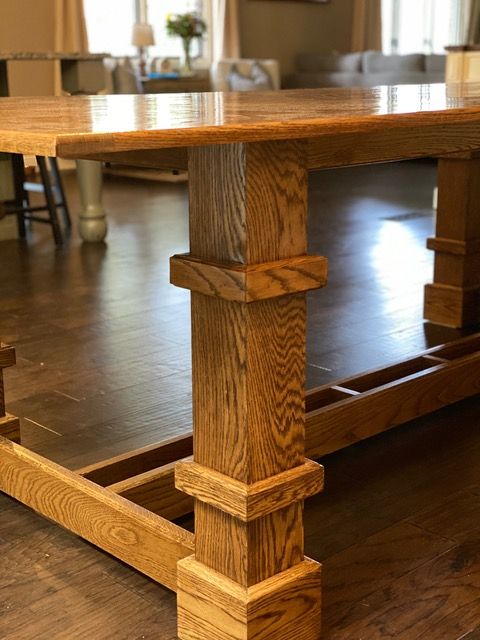 Heavy dining table with refined top - FineWoodworking
