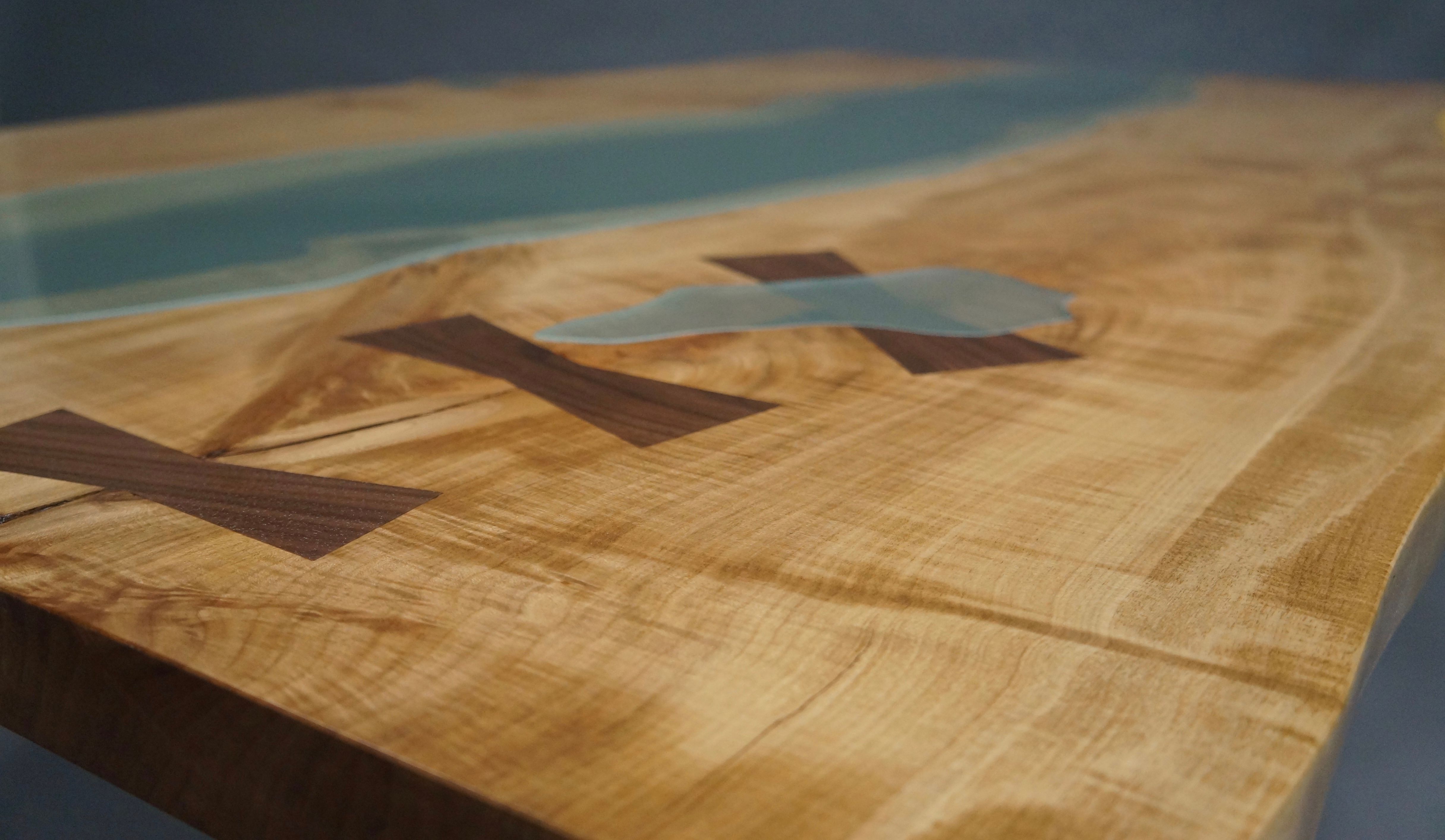 Maple and Glass Slab Dining Table - FineWoodworking