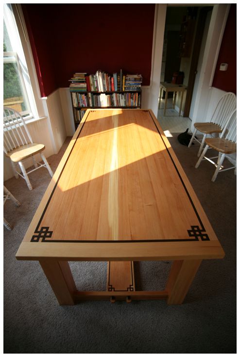 Douglas Fir 2x4s pulled from a dumpster, with left over Wenge from a ...