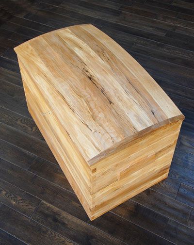 Spalted Maple chest with coopered lid - FineWoodworking