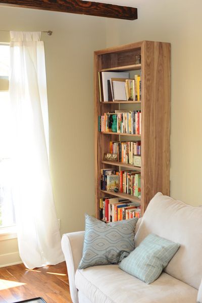 A modern walnut bookcase - FineWoodworking