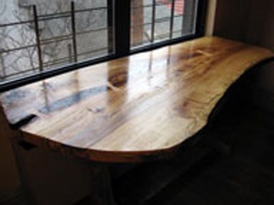Maple slab desk. - FineWoodworking