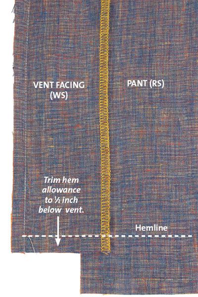 Make a Front Vent with a Loop and Button - Threads