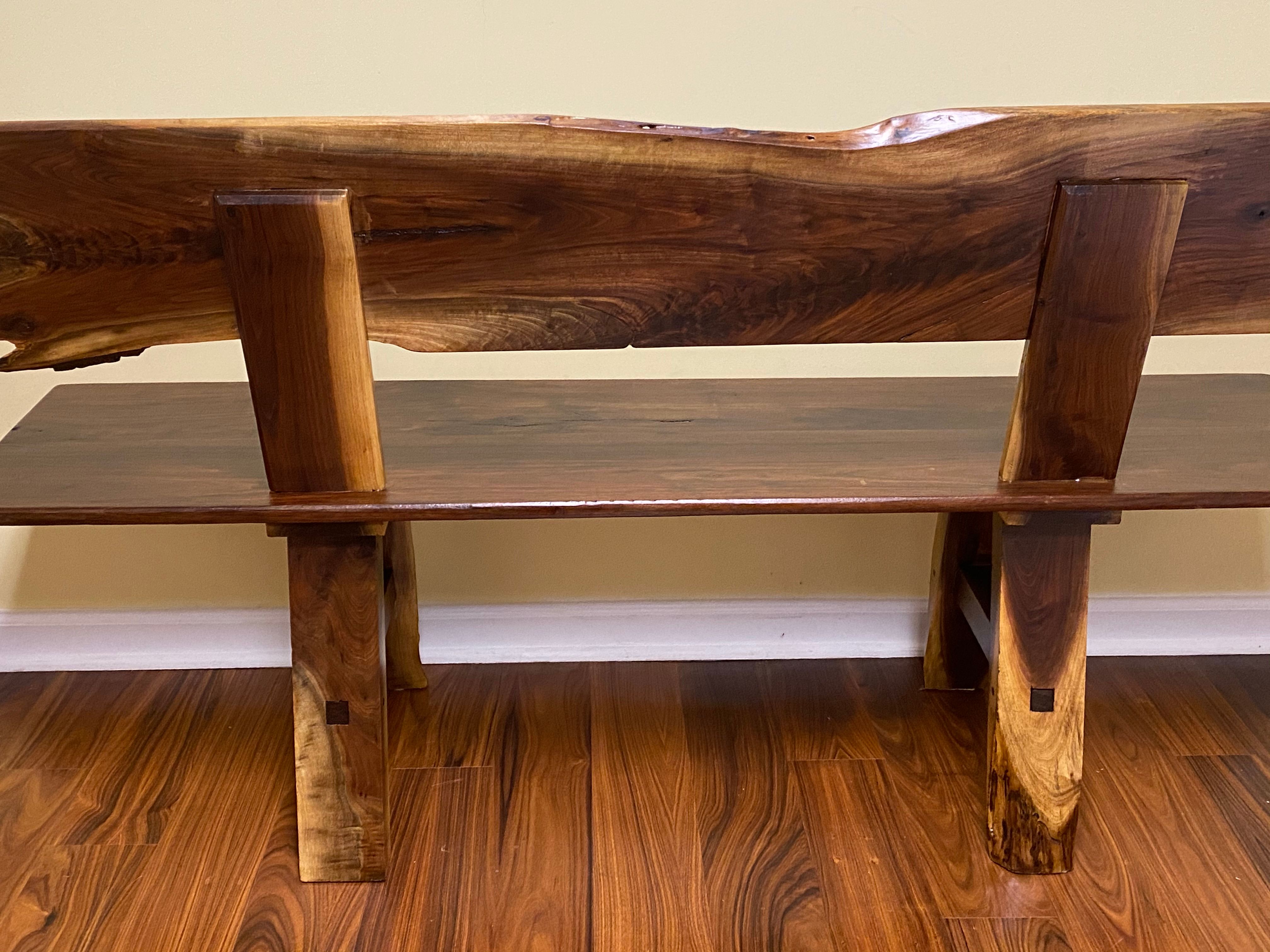 Live Edge Walnut Bench - FineWoodworking