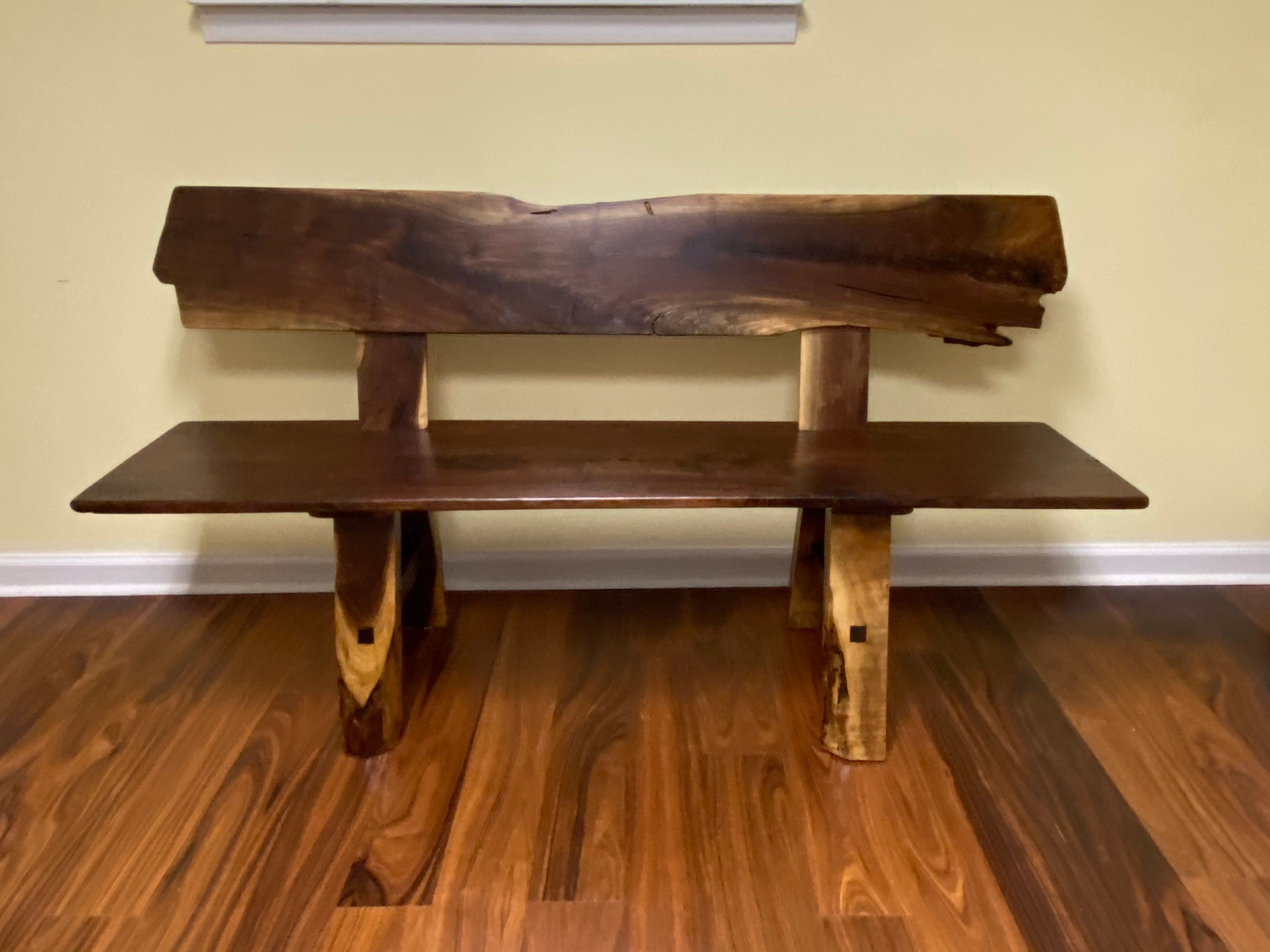 Live Edge Walnut Bench - FineWoodworking