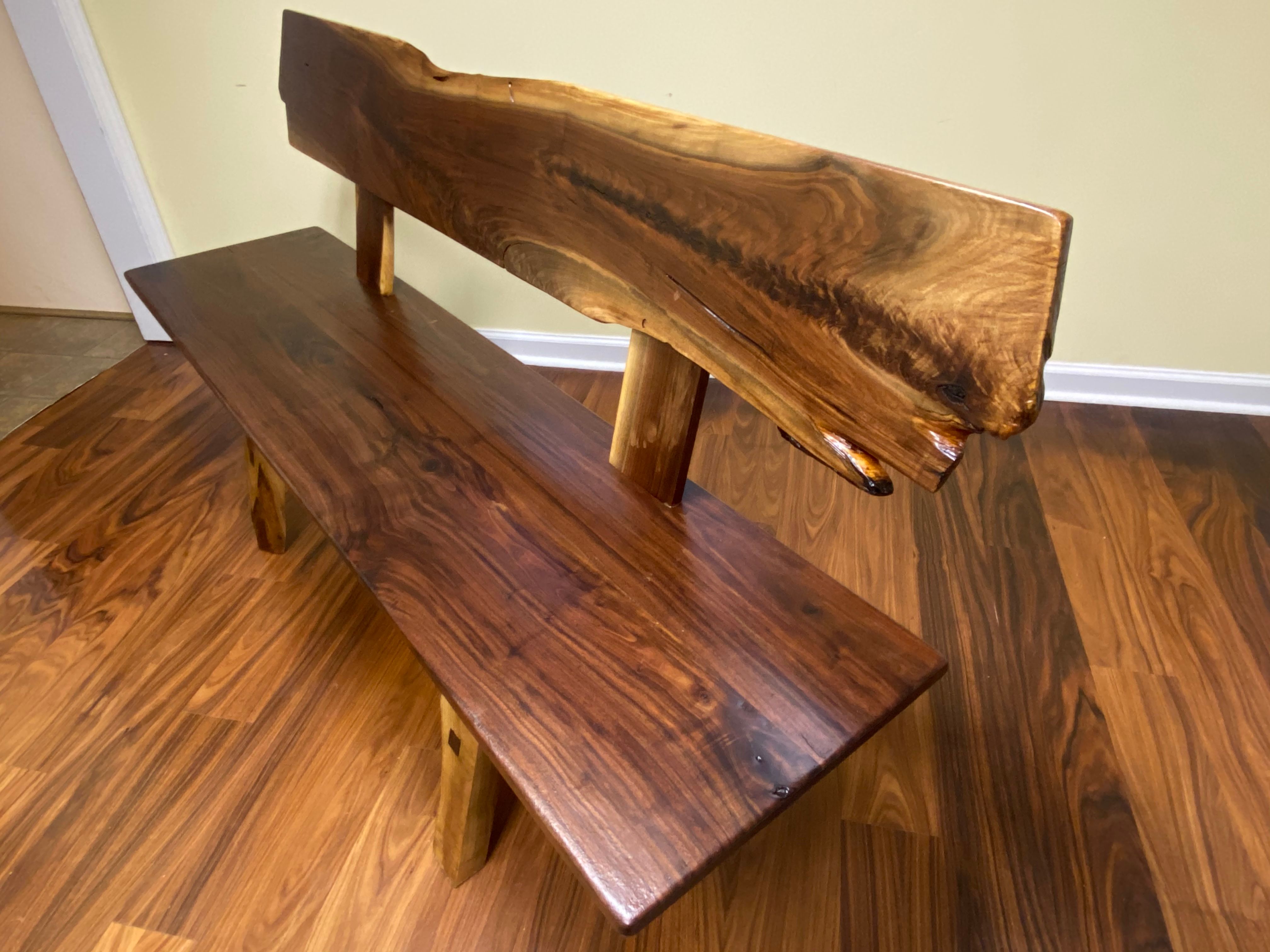 Live Edge Walnut Bench - FineWoodworking