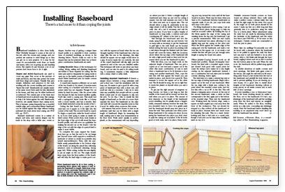 How to Install Baseboard - Fine Homebuilding