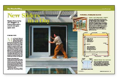 New Sliders in a Day - Fine Homebuilding