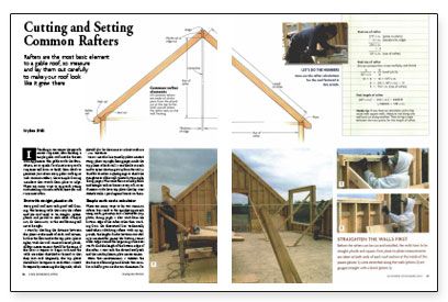 Cutting and Setting Common Rafters - Fine Homebuilding