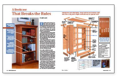 A Bookcase That Breaks the Rules - Fine Homebuilding