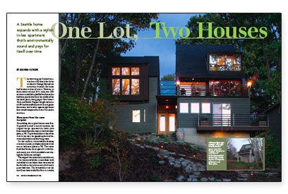 One Lot, Two Houses - Fine Homebuilding