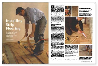 Installing Strip Flooring Fine Homebuilding