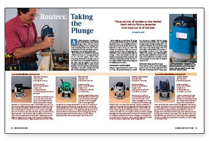 Routers: Taking the Plunge - Fine Homebuilding