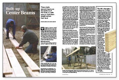 Built-up Center Beams - Fine Homebuilding