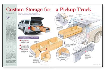Custom Storage for a Pickup Truck - Fine Homebuilding