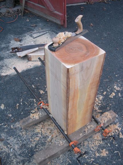 A Solid Cherry Beam Becomes a Cool Stool - FineWoodworking