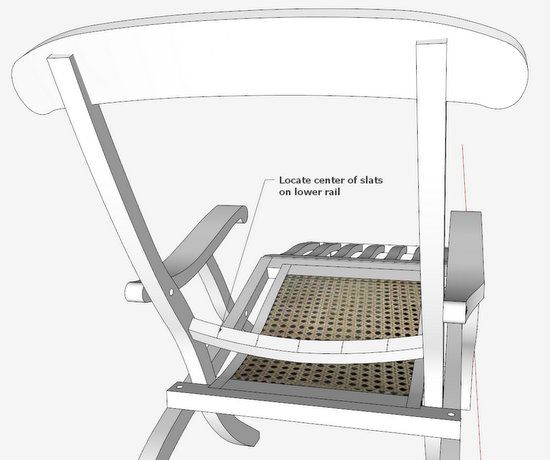 Rearranging the Back Slats on the Deck Chair - FineWoodworking