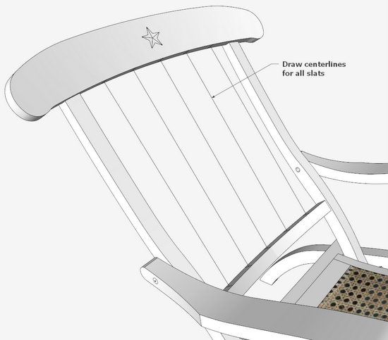 Rearranging the Back Slats on the Deck Chair - FineWoodworking