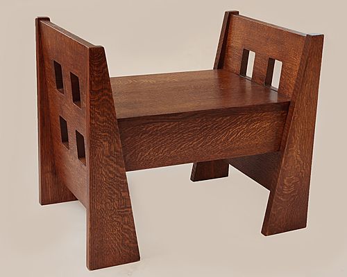 Arts and Crafts Window Seat; Charles Limbert Design - FineWoodworking