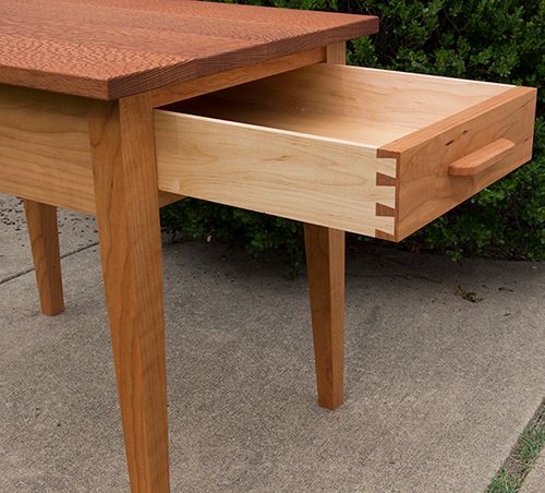 Cherry/Lacewood Side Table - FineWoodworking