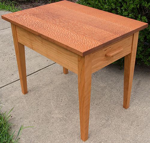 Cherry/Lacewood Side Table - FineWoodworking
