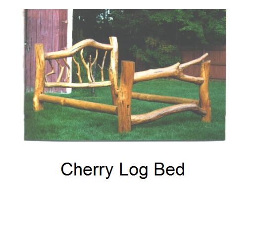 cherry log bed - FineWoodworking