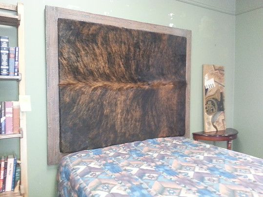 Faux Wood Frame | Cowhide Headboard - FineWoodworking