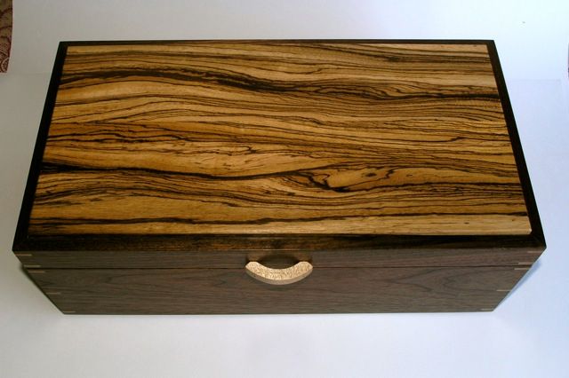 Zebrawood and Walnut Jewelry Box - FineWoodworking