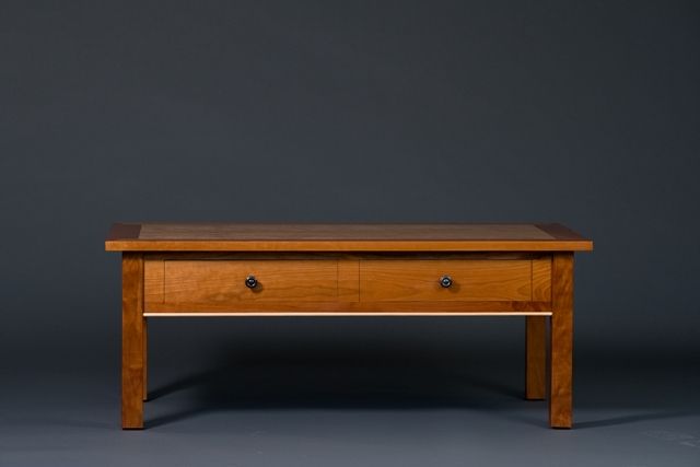 Cherry and Curly Maple Coffee Table - FineWoodworking