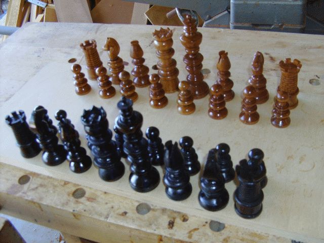 Carved and Turned Chessmen - FineWoodworking