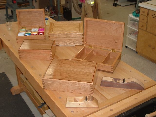 Cherry and Oak Boxes - FineWoodworking