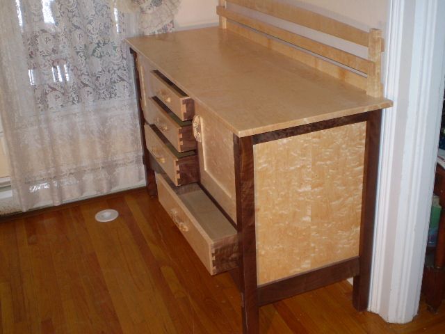 Qilted maple buffet - FineWoodworking
