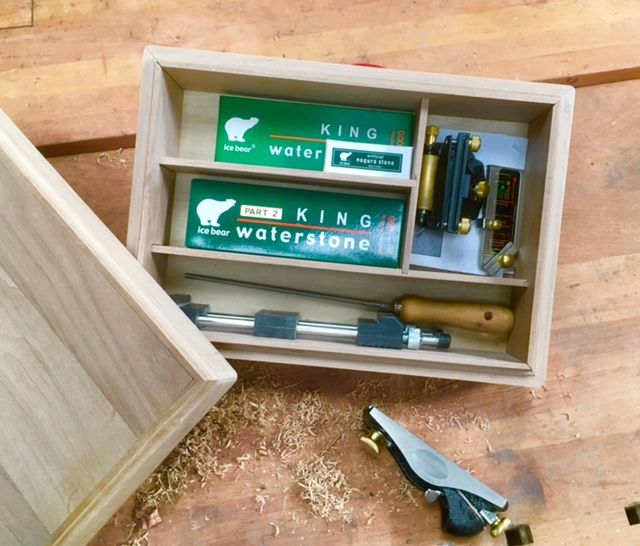 Sharpening box from Bob's instructions - FineWoodworking