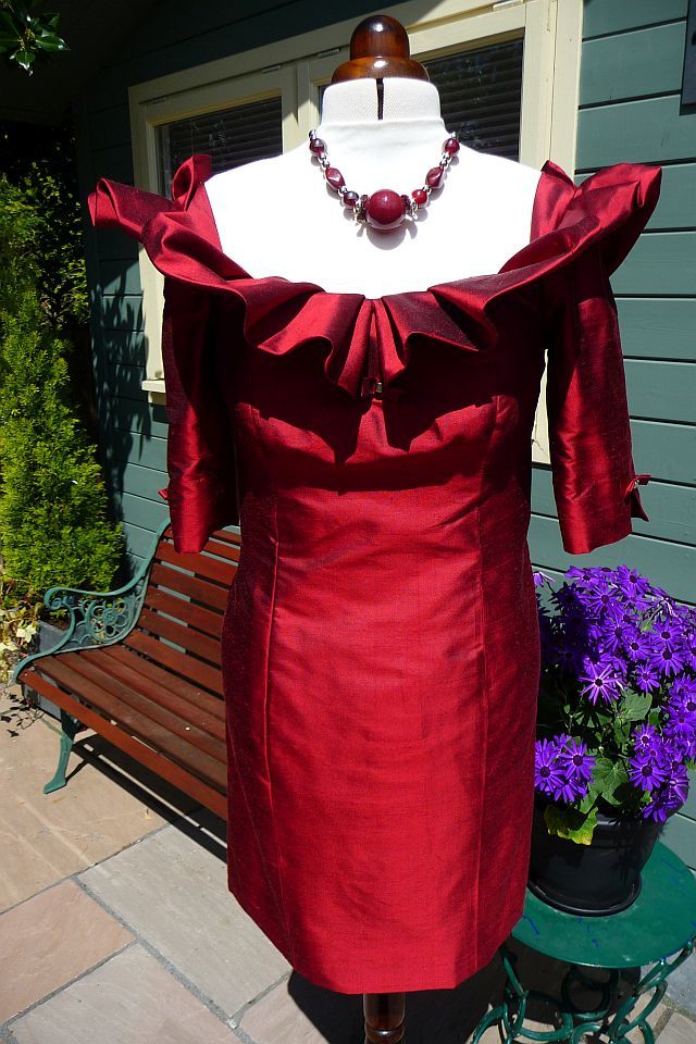 Red Silk Dress - Threads