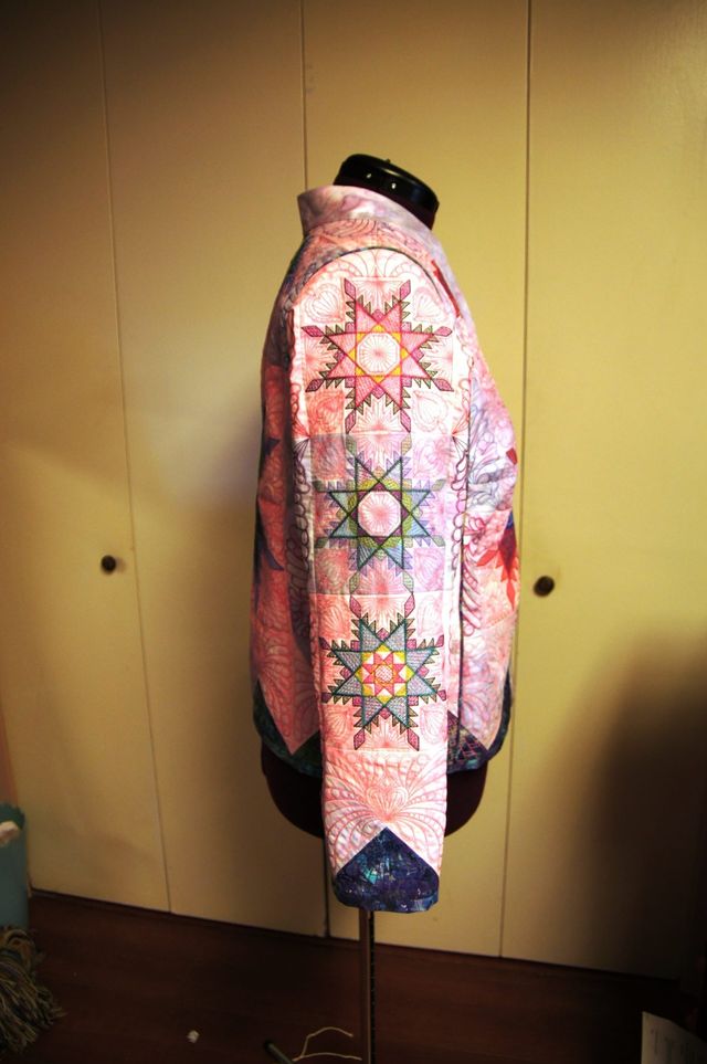 Machine Embroidered Quilted Jacket - Threads