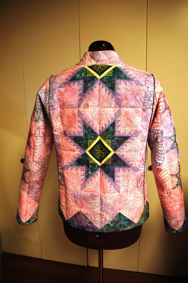 Machine Embroidered Quilted Jacket - Threads