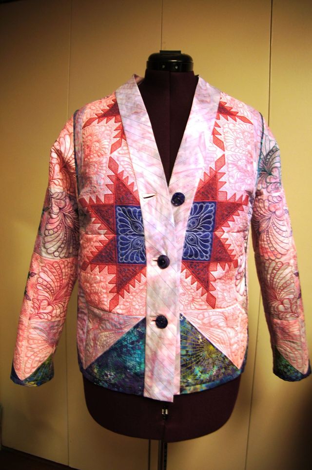 Machine Embroidered Quilted Jacket - Threads