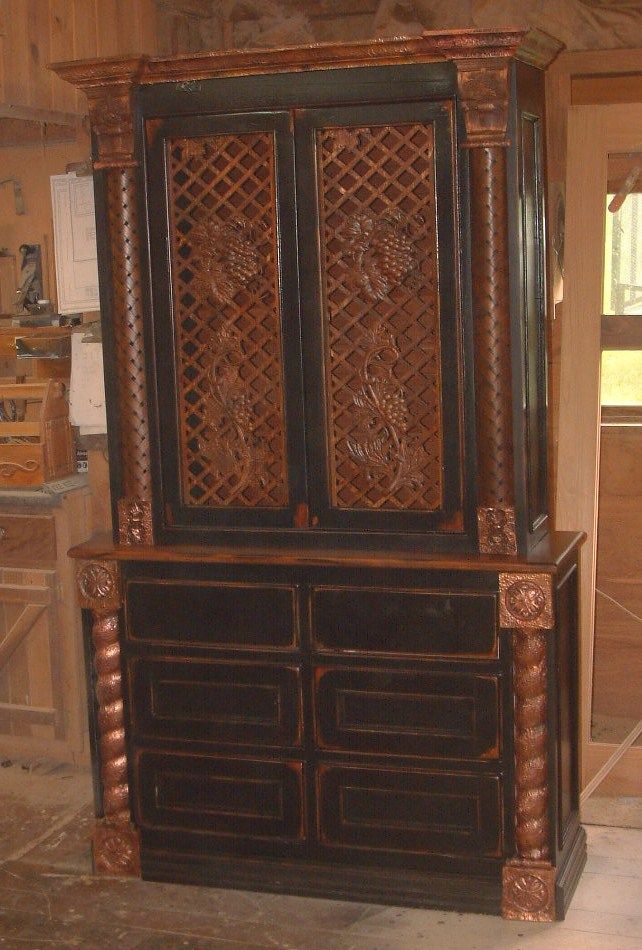 Cabinet with copper trim - Fine Homebuilding