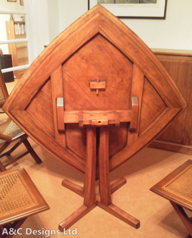 Small Pedestal Dining Table with Pivoting Top - FineWoodworking